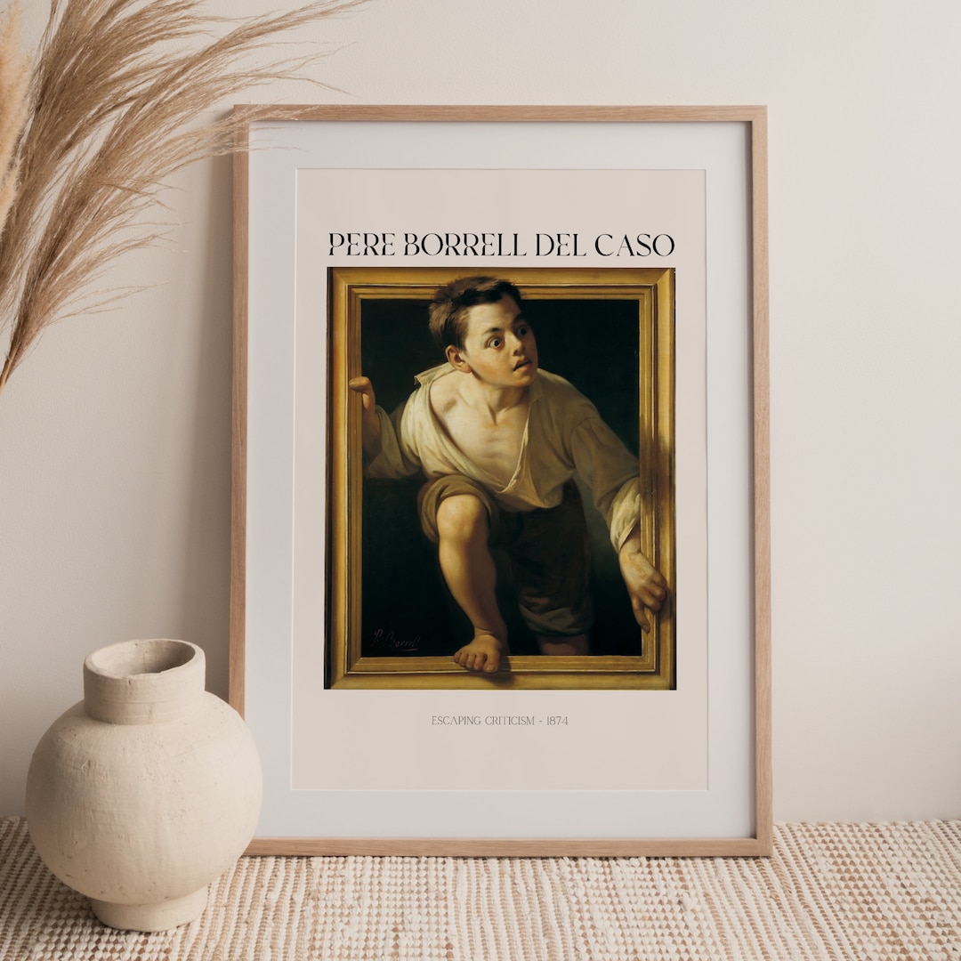 Escaping Criticism Painting by Pere Borrell Del Caso 1874 - Etsy