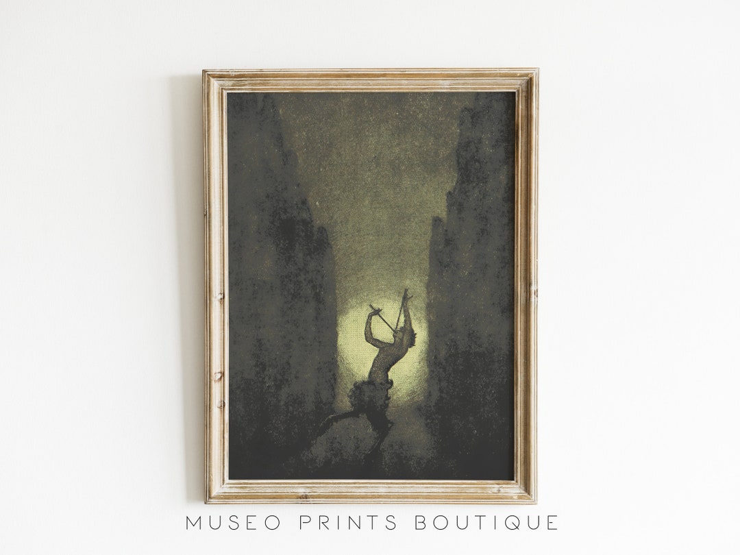 Greek God Pan - Vintage Print - Home Decor - Satyr Print - Dark Art ...