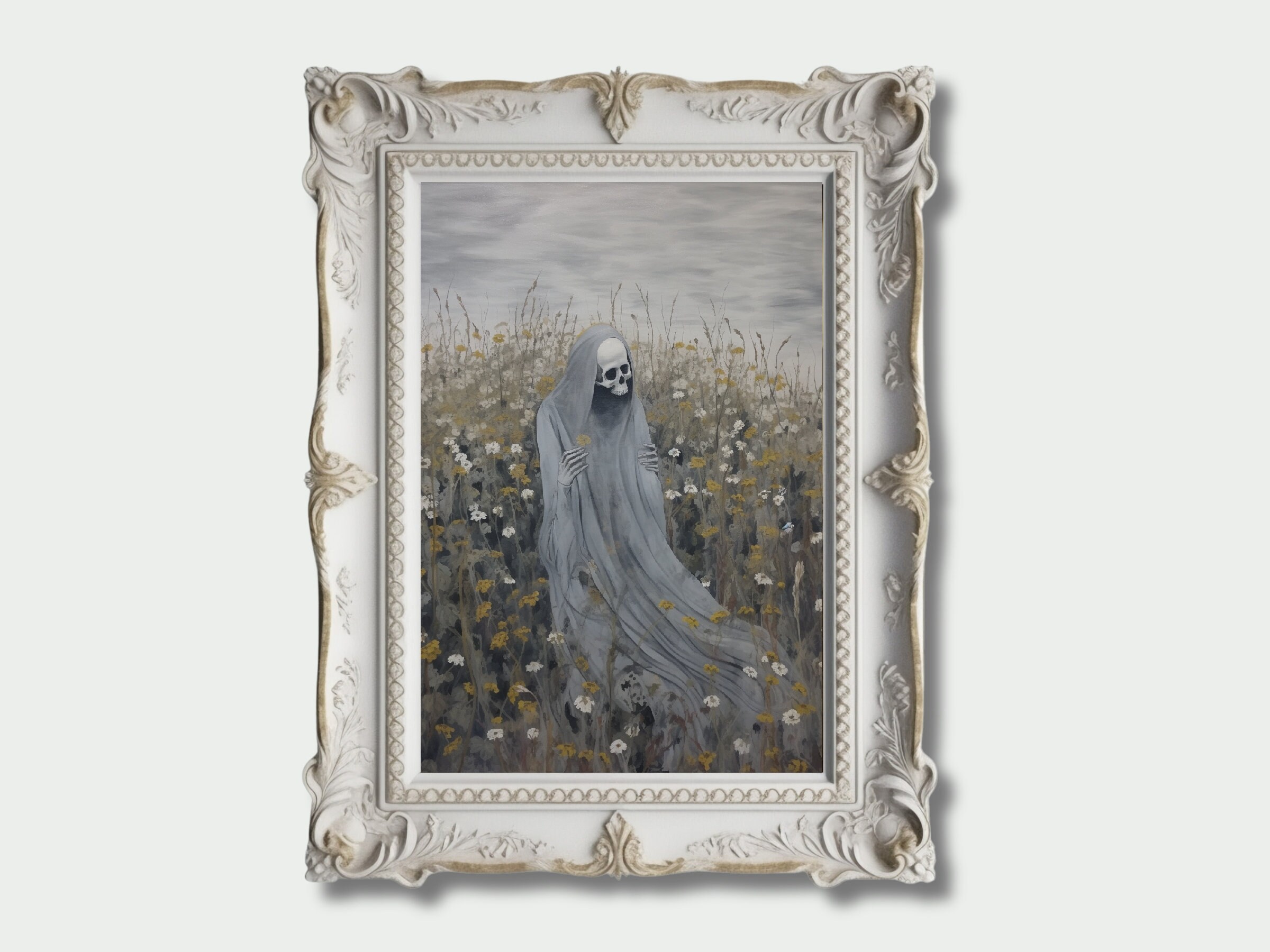 Ghost Prints Set, Macabre Wall Art, Dark Academia Decor (digital ...