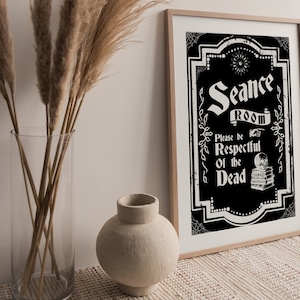 Seance Room Sign, Séance Antique Sign, Creepy Vintage Seance Photograph ...