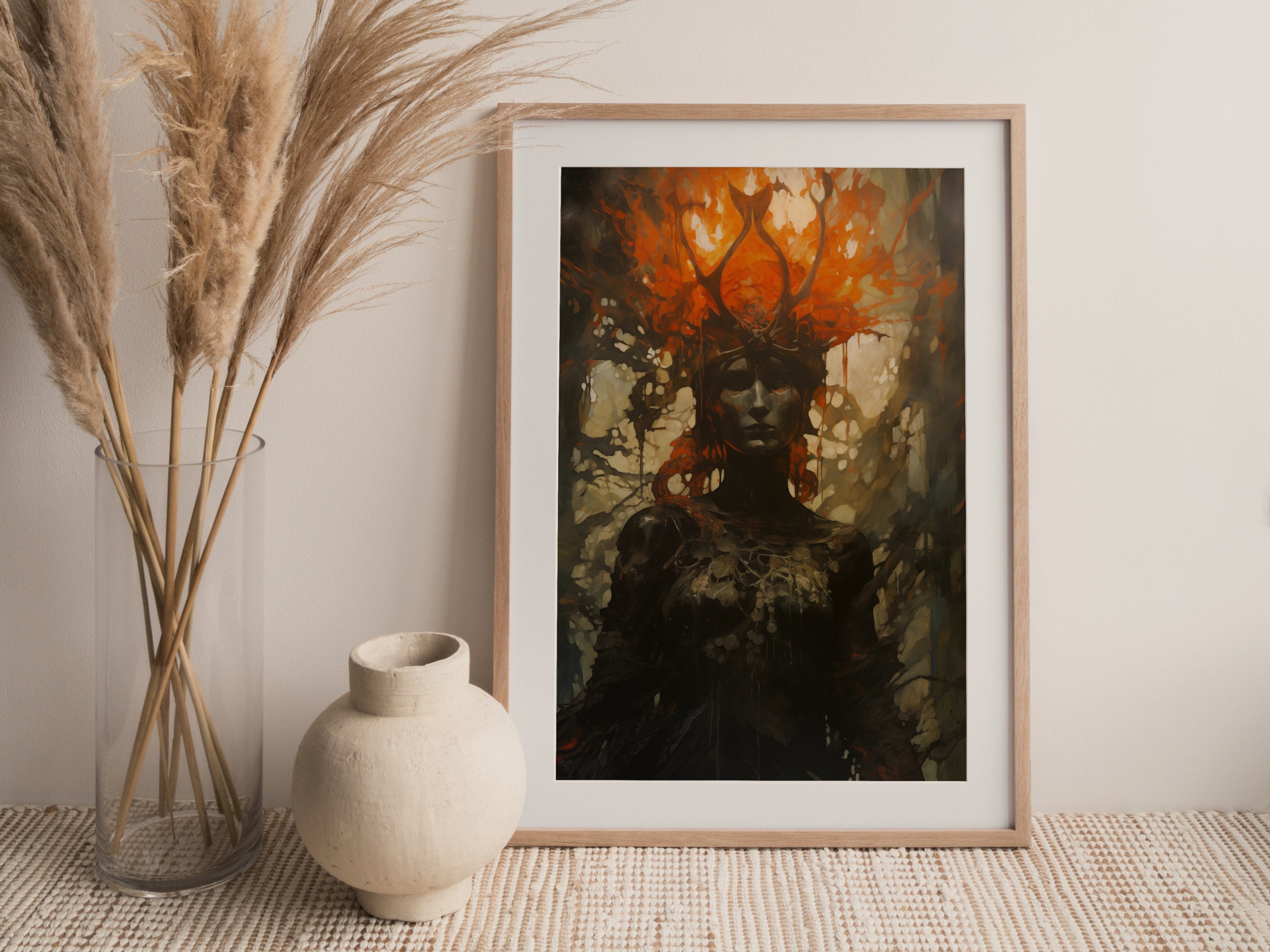 Hel Art Print Norse Goddess of Death and Witchcraft Hel Wall - Etsy