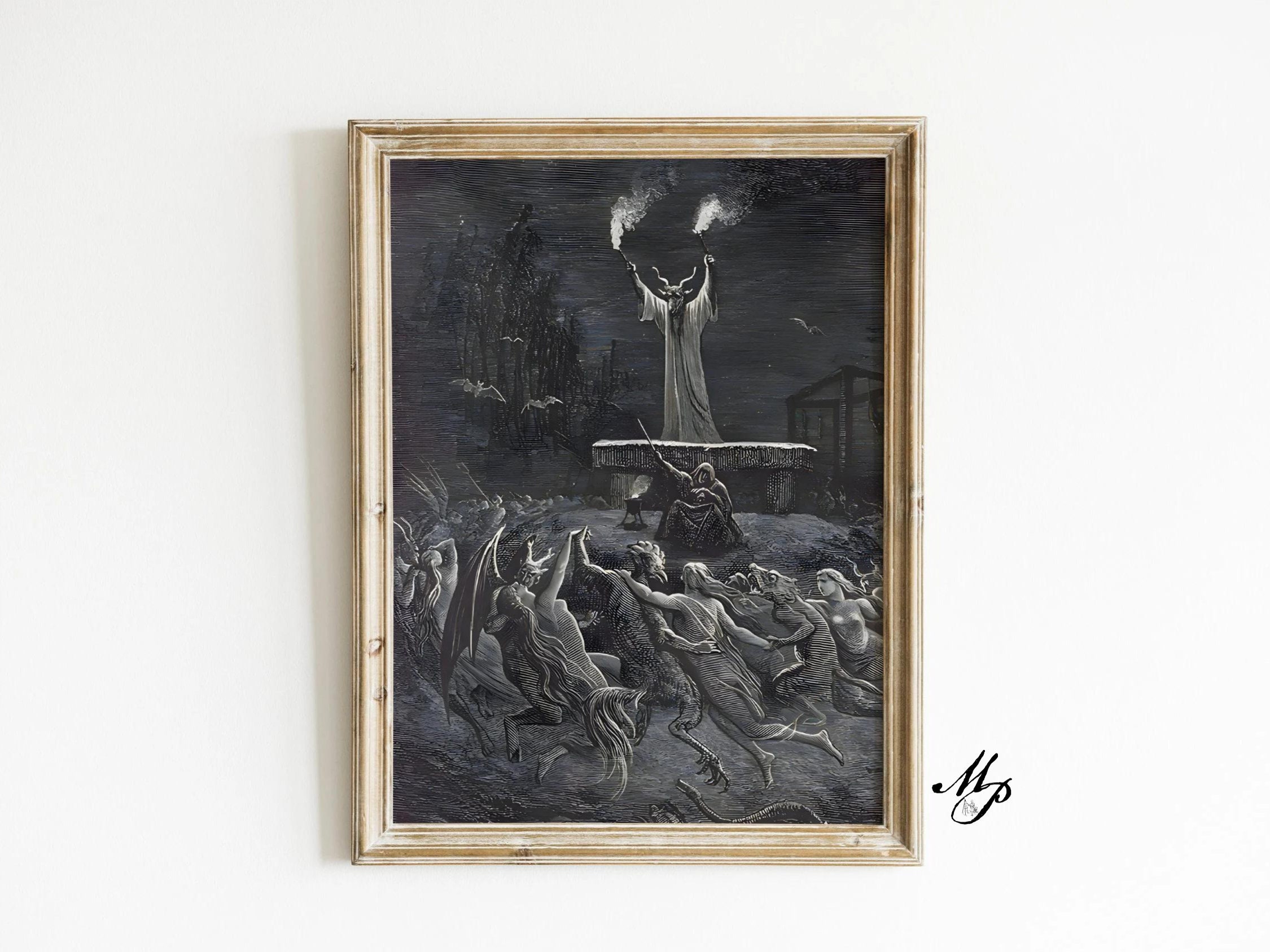 Sabbath Print Gustave Dore Occult Print Occult Poster Occult ...