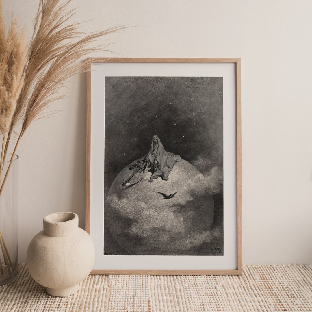 The Raven Gustave Dore Print Moody Print Gothic Wall Art - Etsy