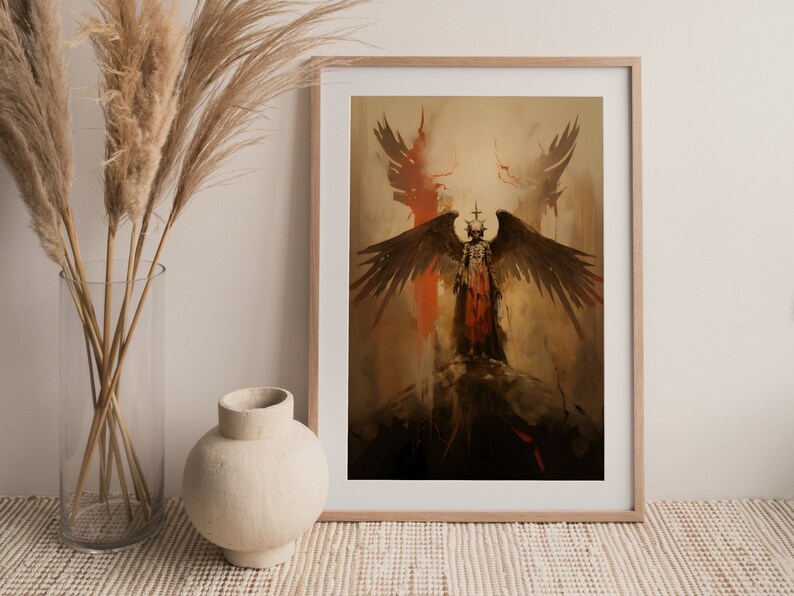 PAZUZU Mesopotamian Wind Demon God Art Poster Print Dark - Etsy Australia