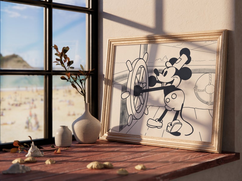 Vintage Mickey Poster, Mickey Party Decoration, Vintage Mickey Mouse ...