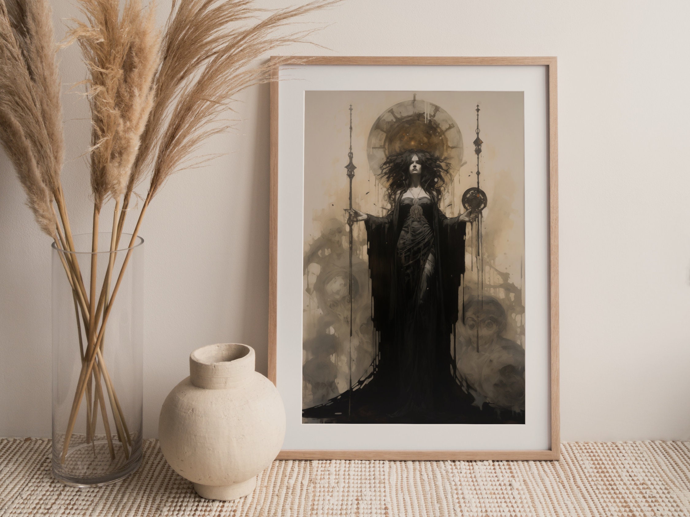 Hecate Art Print, Tonalism Style Greek Goddess (digital Download ...