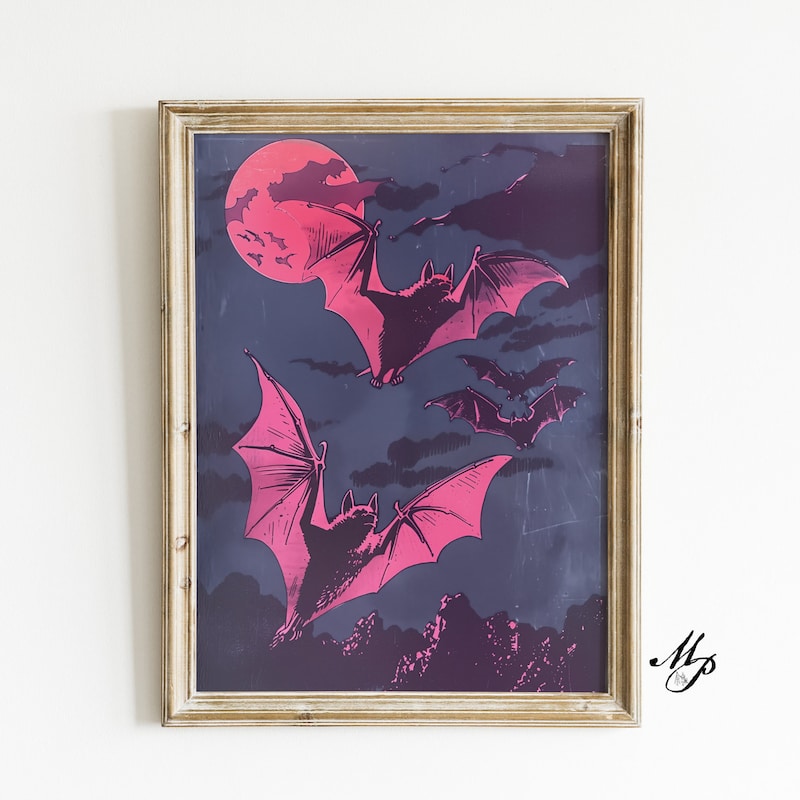 Bat Art Print - Etsy