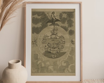 Birth of the Philosophy Stone, Alchemy Print, Alchemical Illustration ...