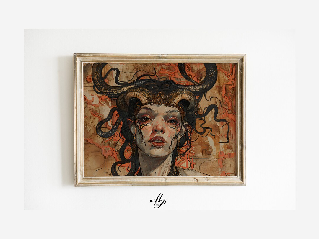Lilith Devil Print, Demon Vintage Dark Art, Occult Poster, Gothic ...