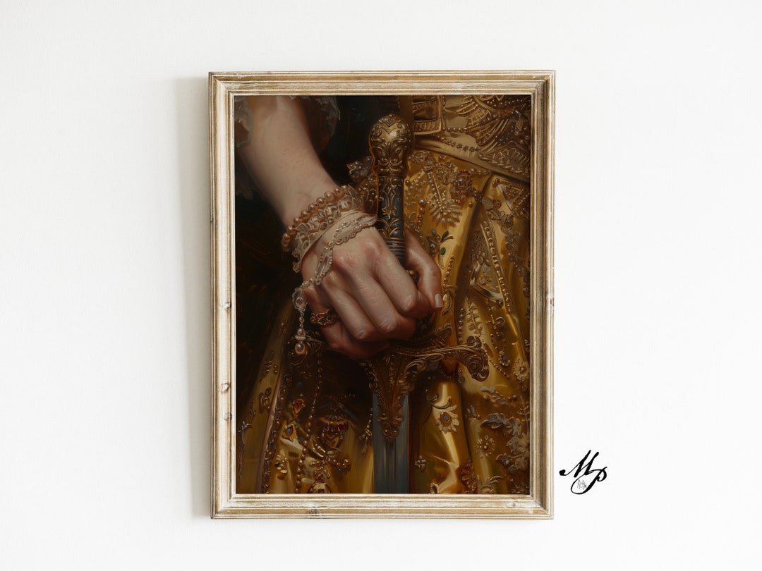 Altered Art, Victorian Art Poster Print Moody Painting, Vintage Woman ...