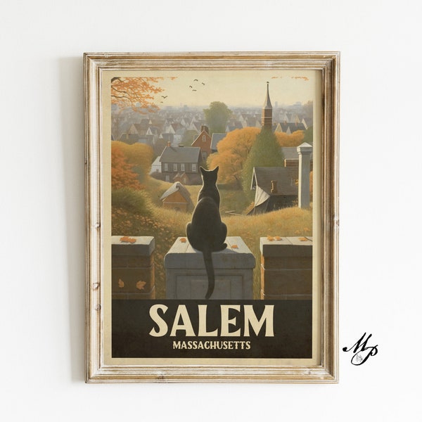 Vintage Salem Poster - Etsy