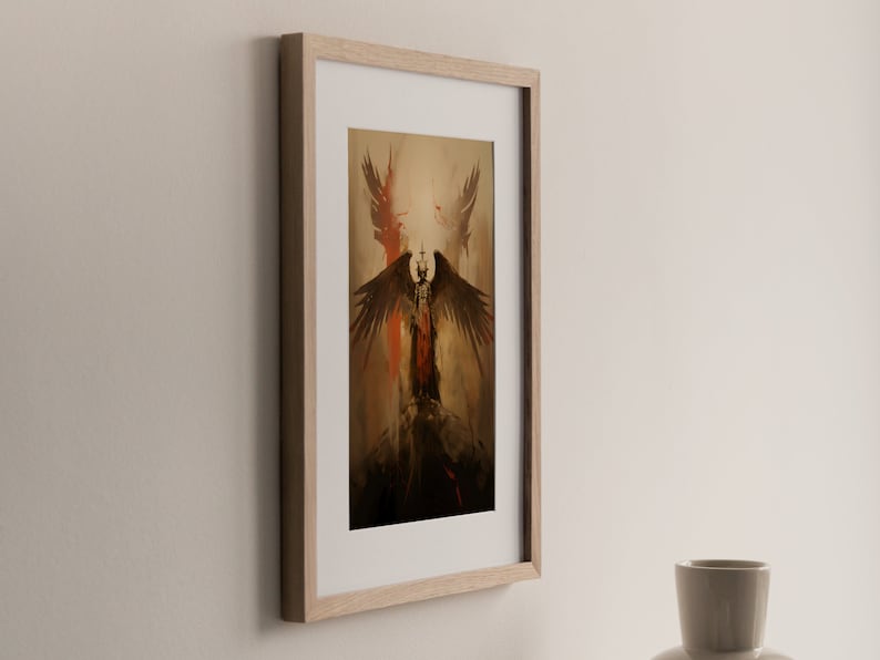 Pazuzu Art Print – Mesopotamian Wind Demon, Dark Academia (digital ...