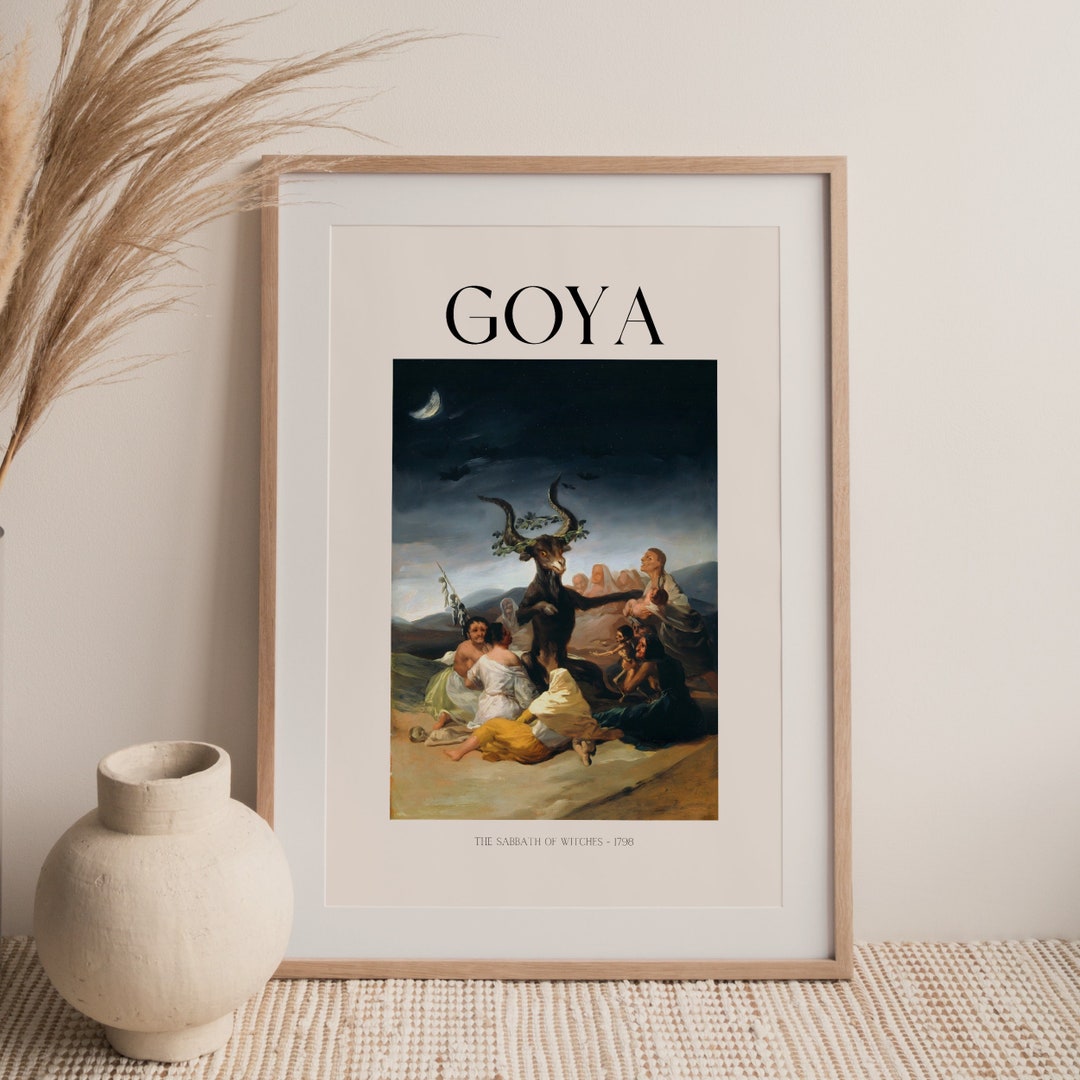 Goya Witch Sabbath Print – Vintage Wiccan Home Decor (digital Download ...