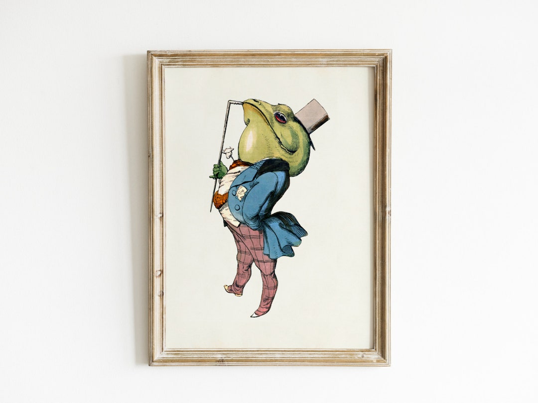 Victorian Frog Art Print - Dapper Frog in Top Hat (digital Print) - Etsy