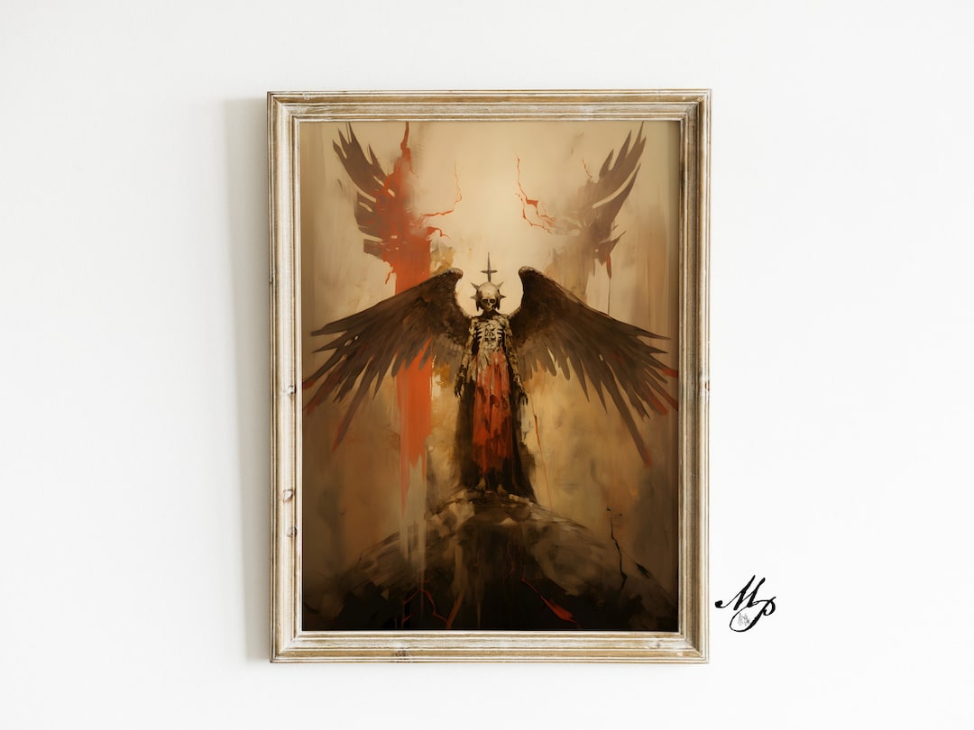 PAZUZU - Mesopotamian Wind Demon God - Art Poster Print - Dark Academia ...