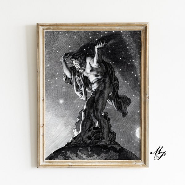 Atlas Greek Wall Art - Etsy