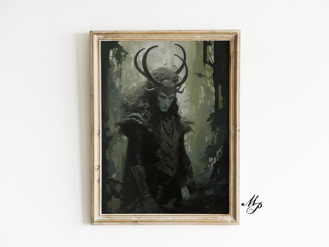 Loki Art Print: Norse Mythology, Trickster God, Norse Art, Loki Decor ...