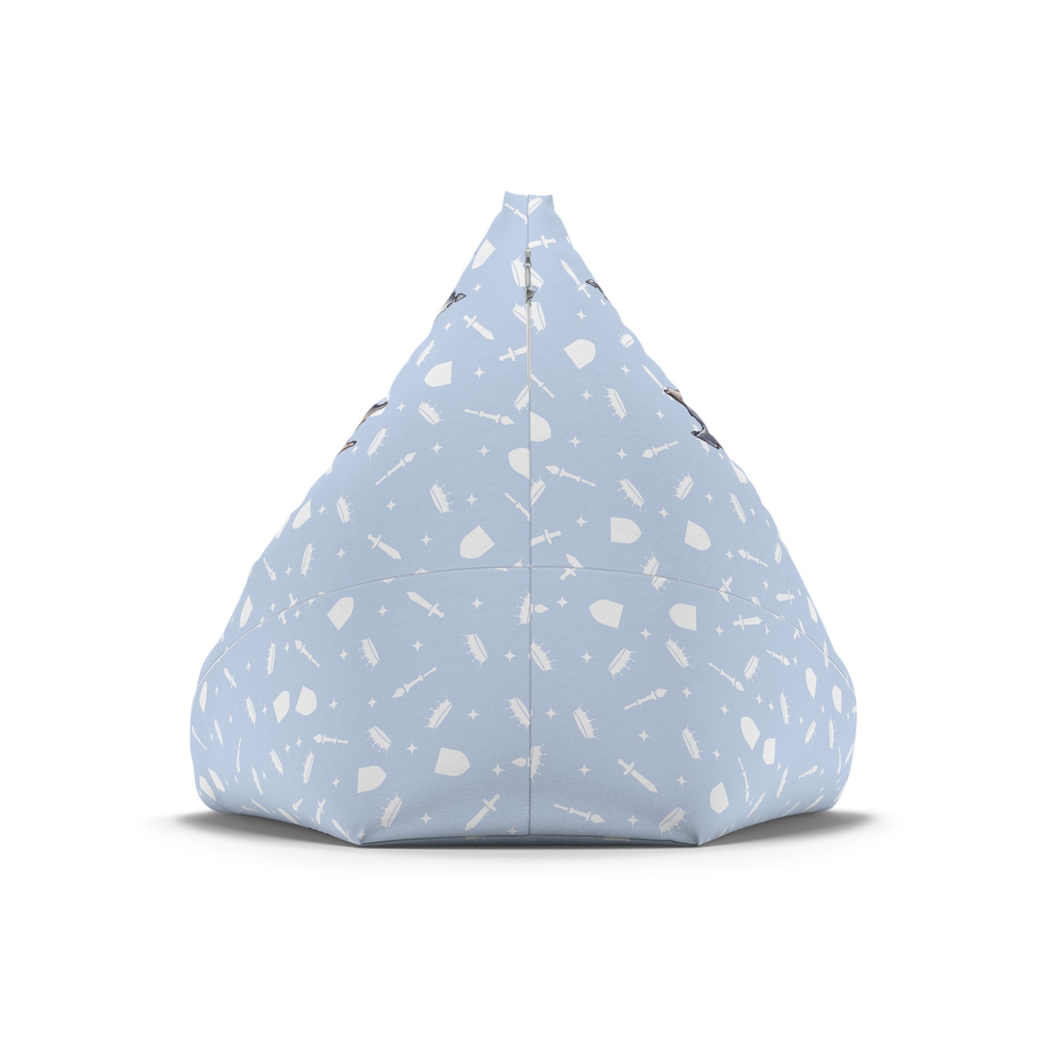 Throne Bean Bag Chair Cover, Fairy Throne, Blue, Light Blue, King ...