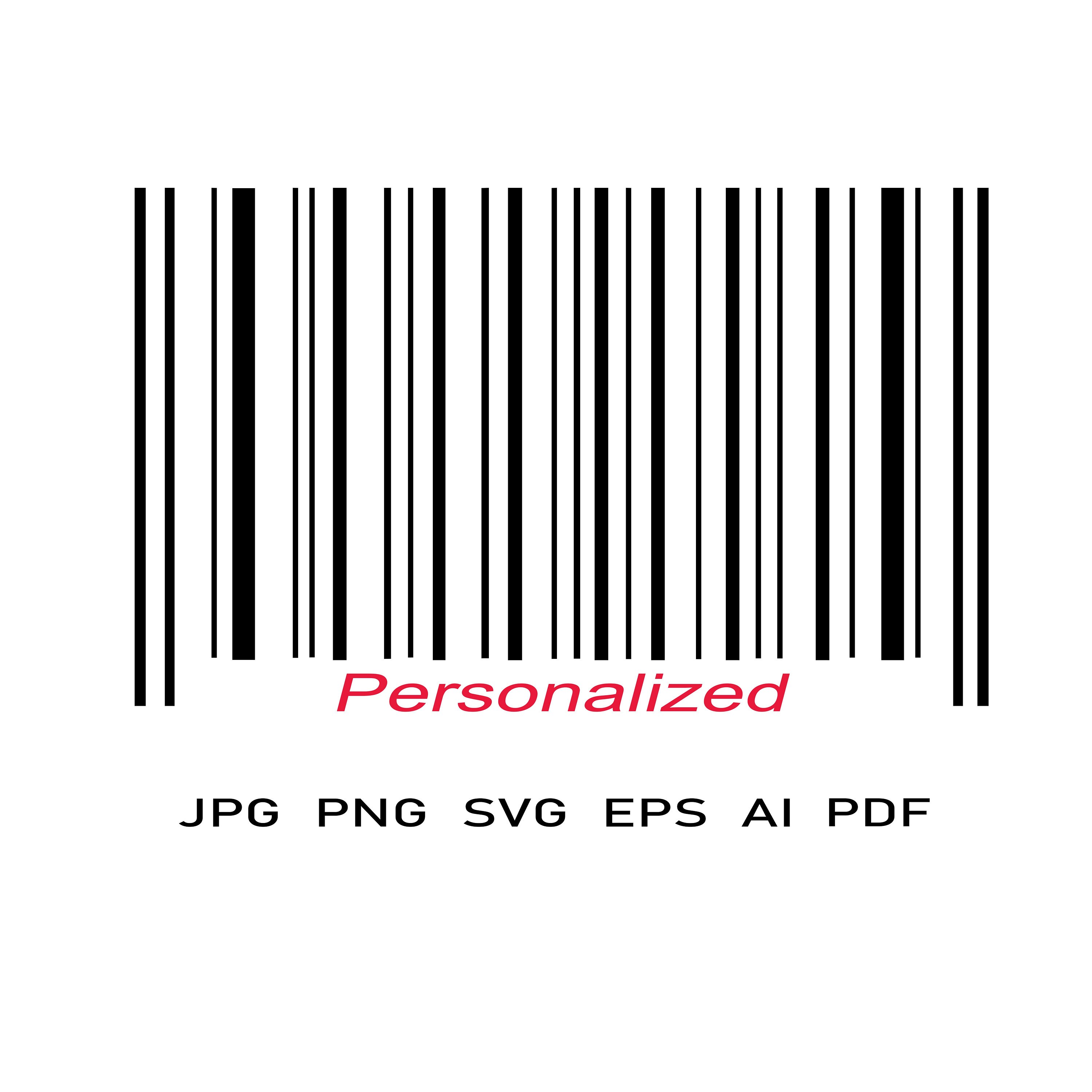 Barcode Svg, Barcode PNG, Barcode Vector File, Cut File for Cricut ...