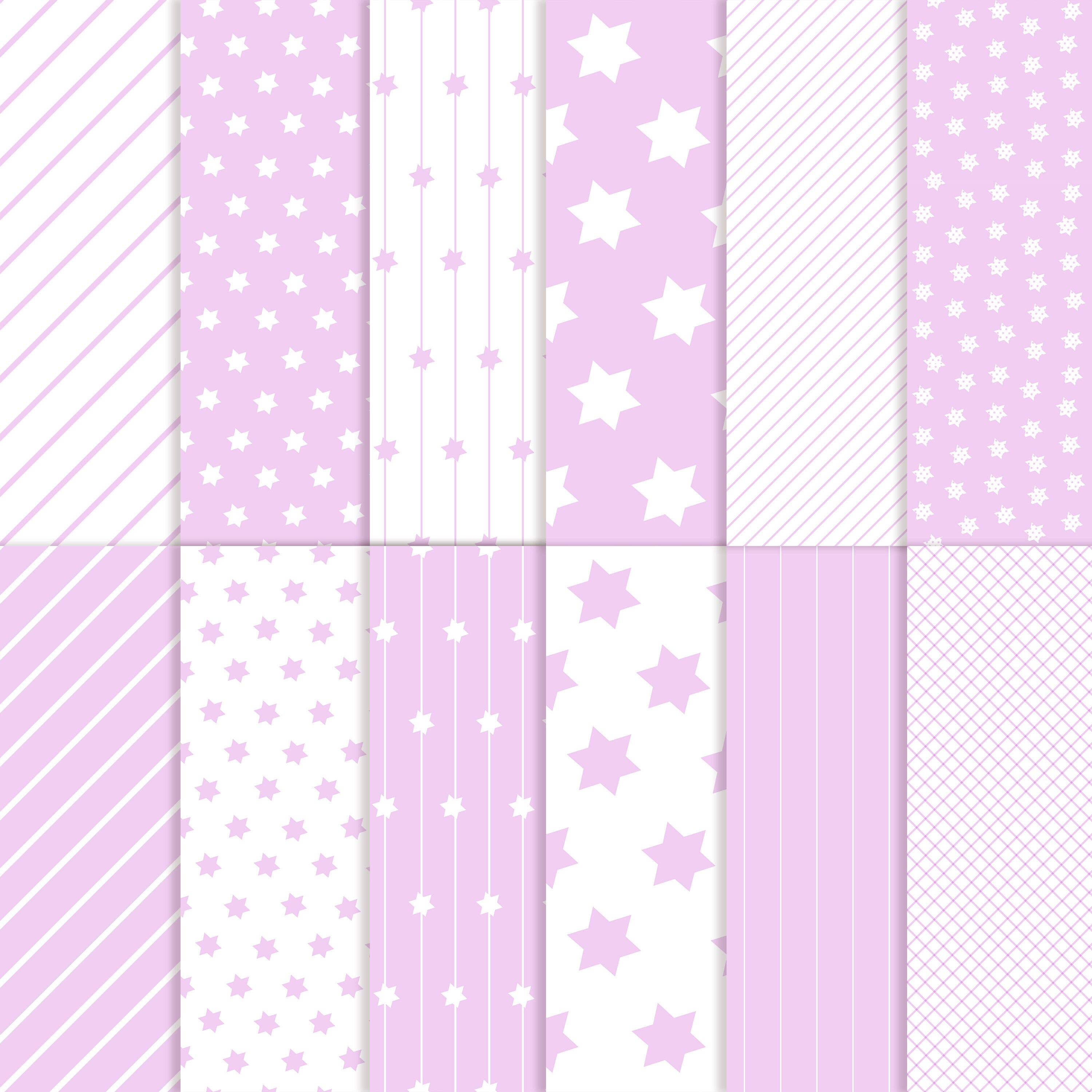 Stars Seamless Pattern, Digital Paper, Star Background, Scrapbook Paper ...