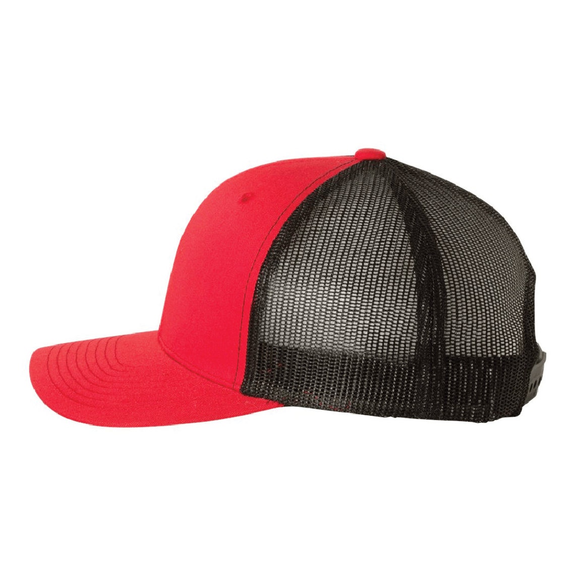 International Harvester Black Patch - Red Front Black Mesh Trucker ...
