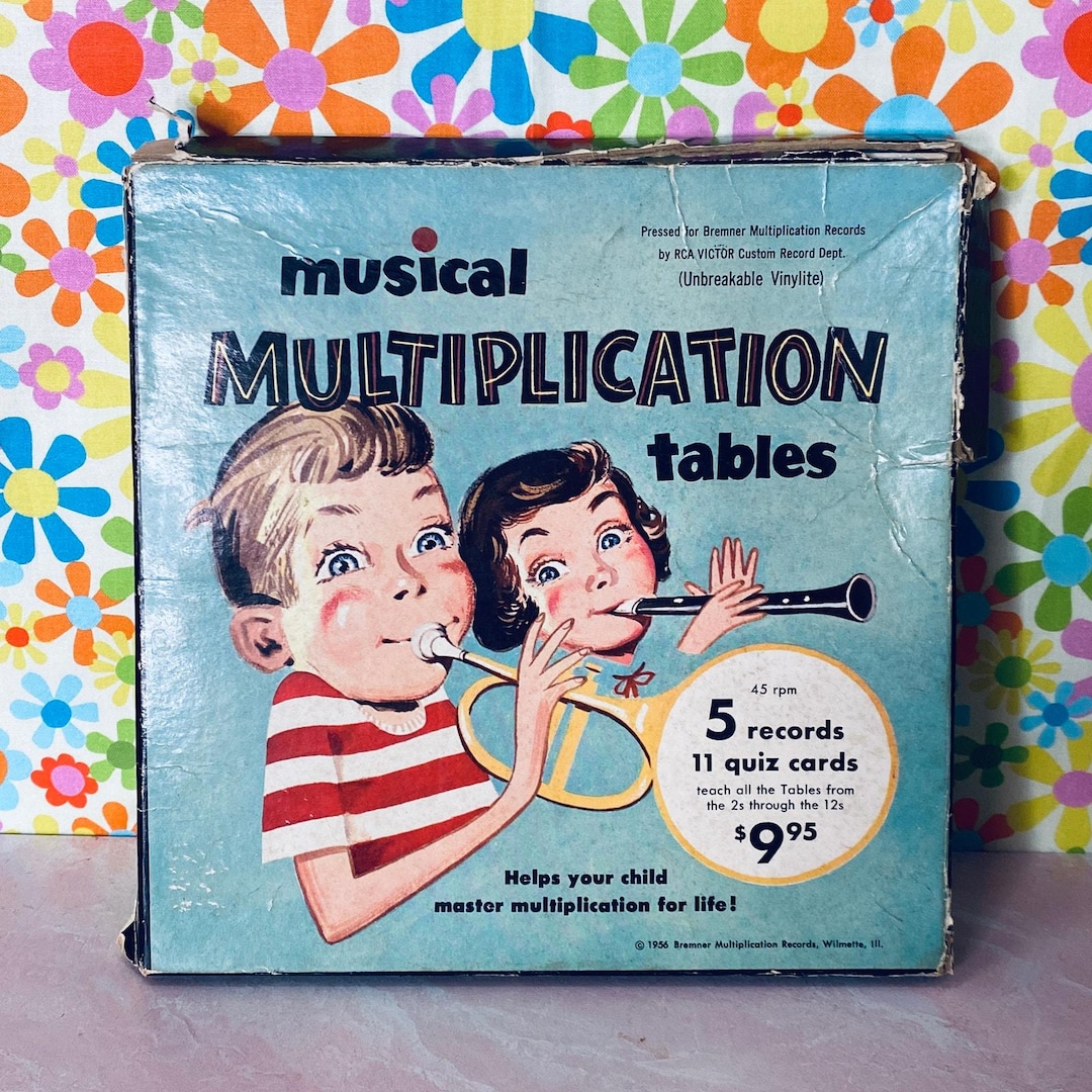 Vintage 1956 Bremner Musical Multiplication Tables Records Set ...