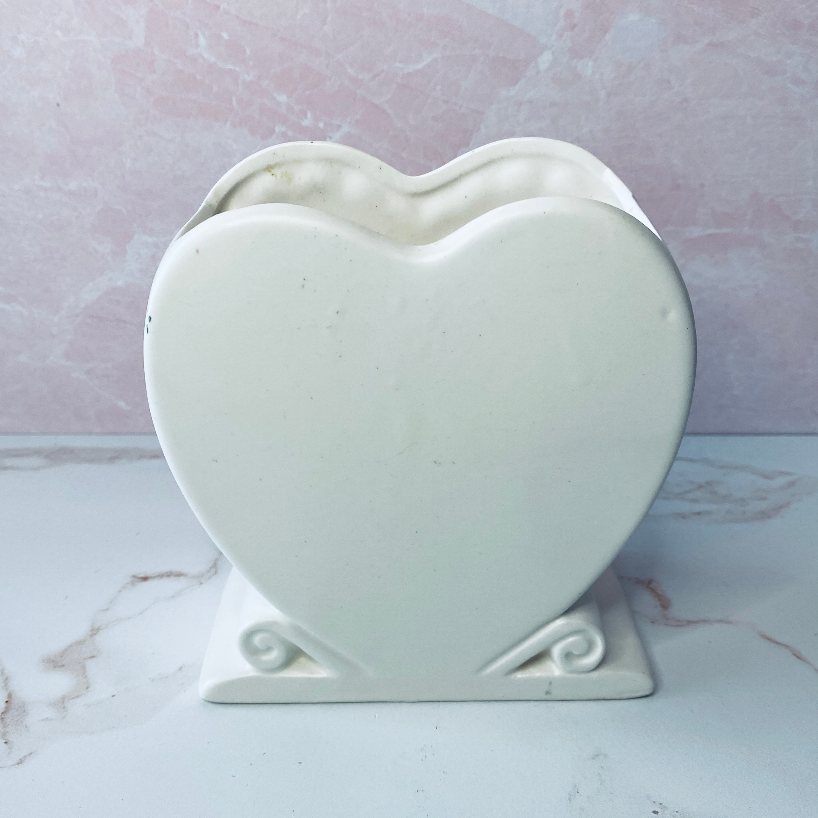 Vintage 1950's Napco to My Valentine Heart W/angel Planter, Japan ...