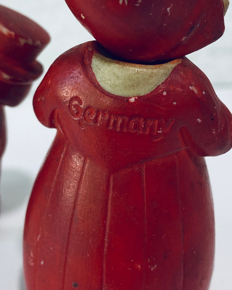 Vintage 1920's German Nodder Porcelain Bisque Girl & Boy Figurines ...