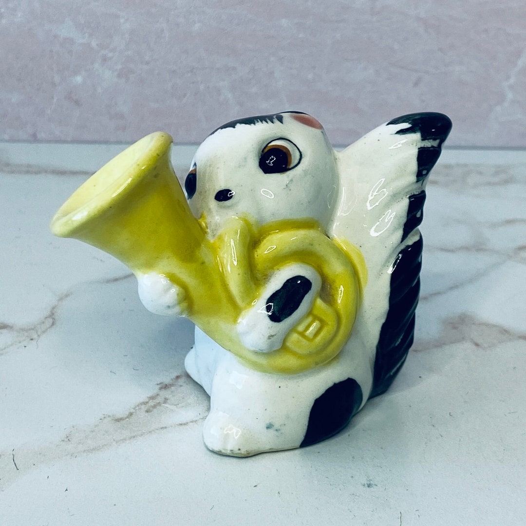 Vintage Japan Anthropomorphic Mini Skunk Playing the Tuba Porcelain ...