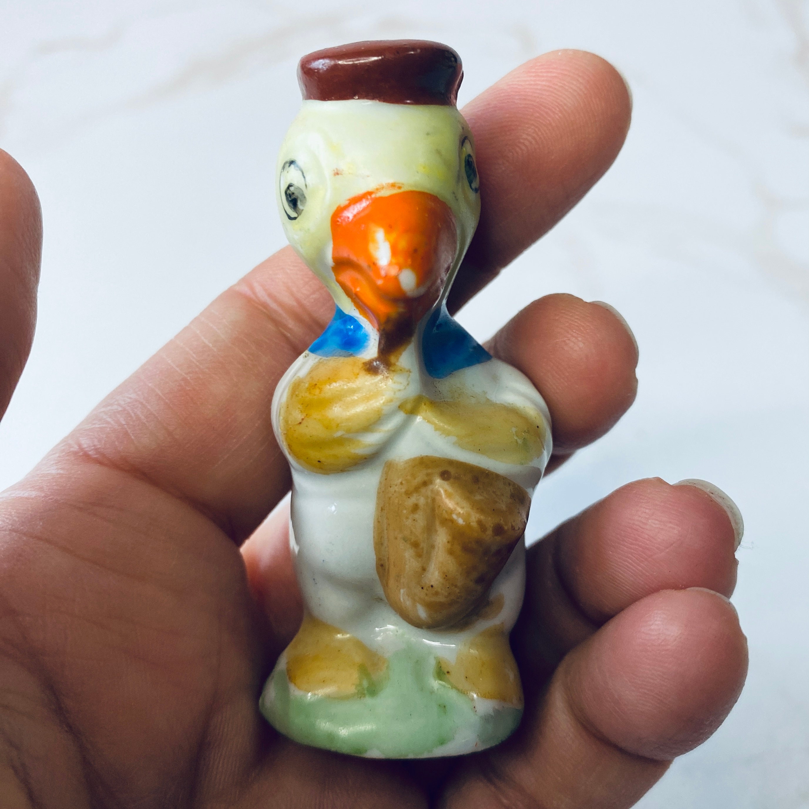 Vintage Japan Anthropomorphic Duck Playing Saxophone Figurine ...