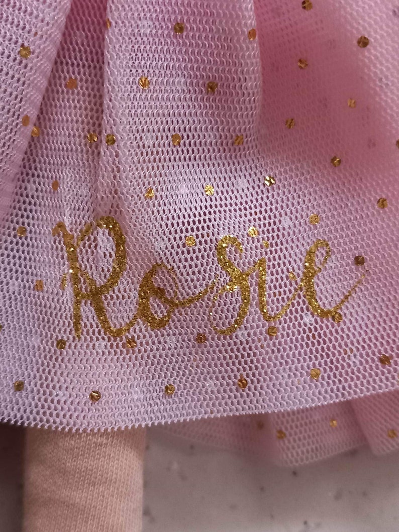 Personalised Soft Rag Doll, Pink Fairytale Princess Doll, 1st Birthday ...