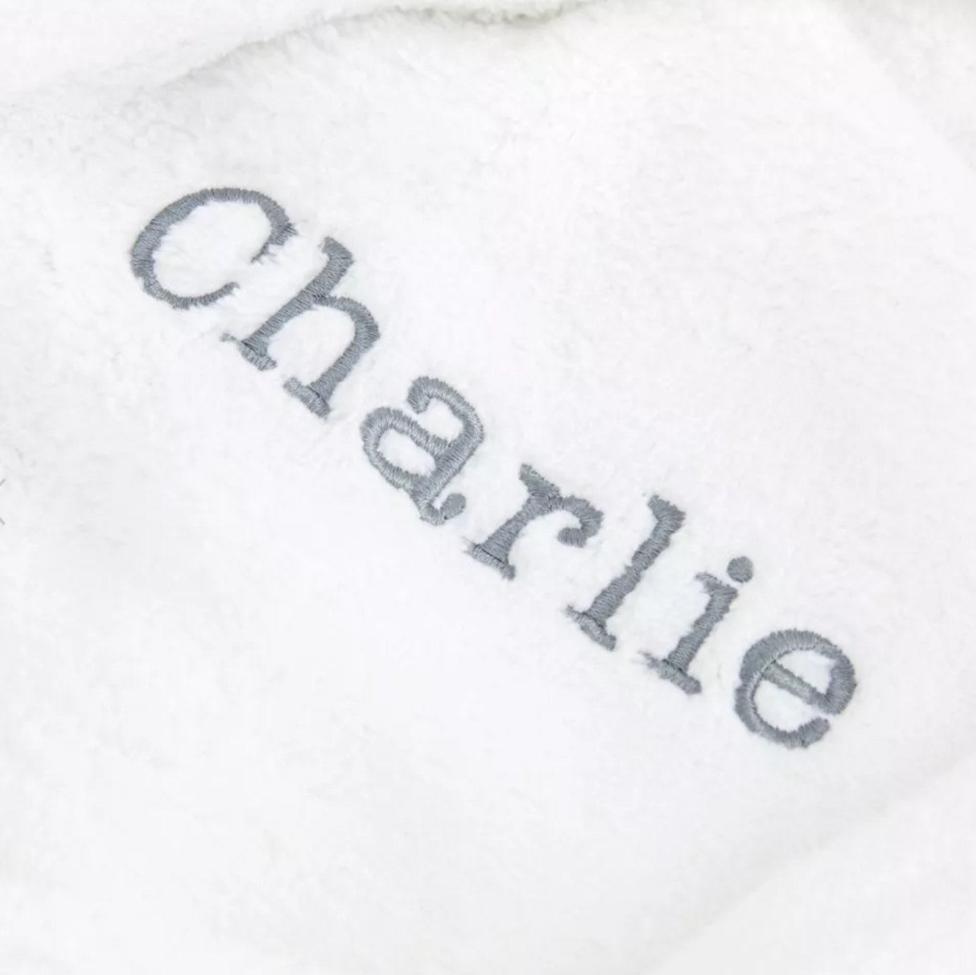 Personalised Embroidered Baby Robe, Panda Dressing Gown, Baby Bath Robe ...