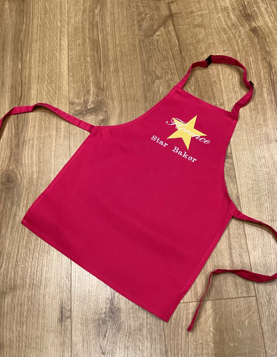 Personalised Kids Apron, Adjustable Cotton Apron, Messy Play Coverup ...