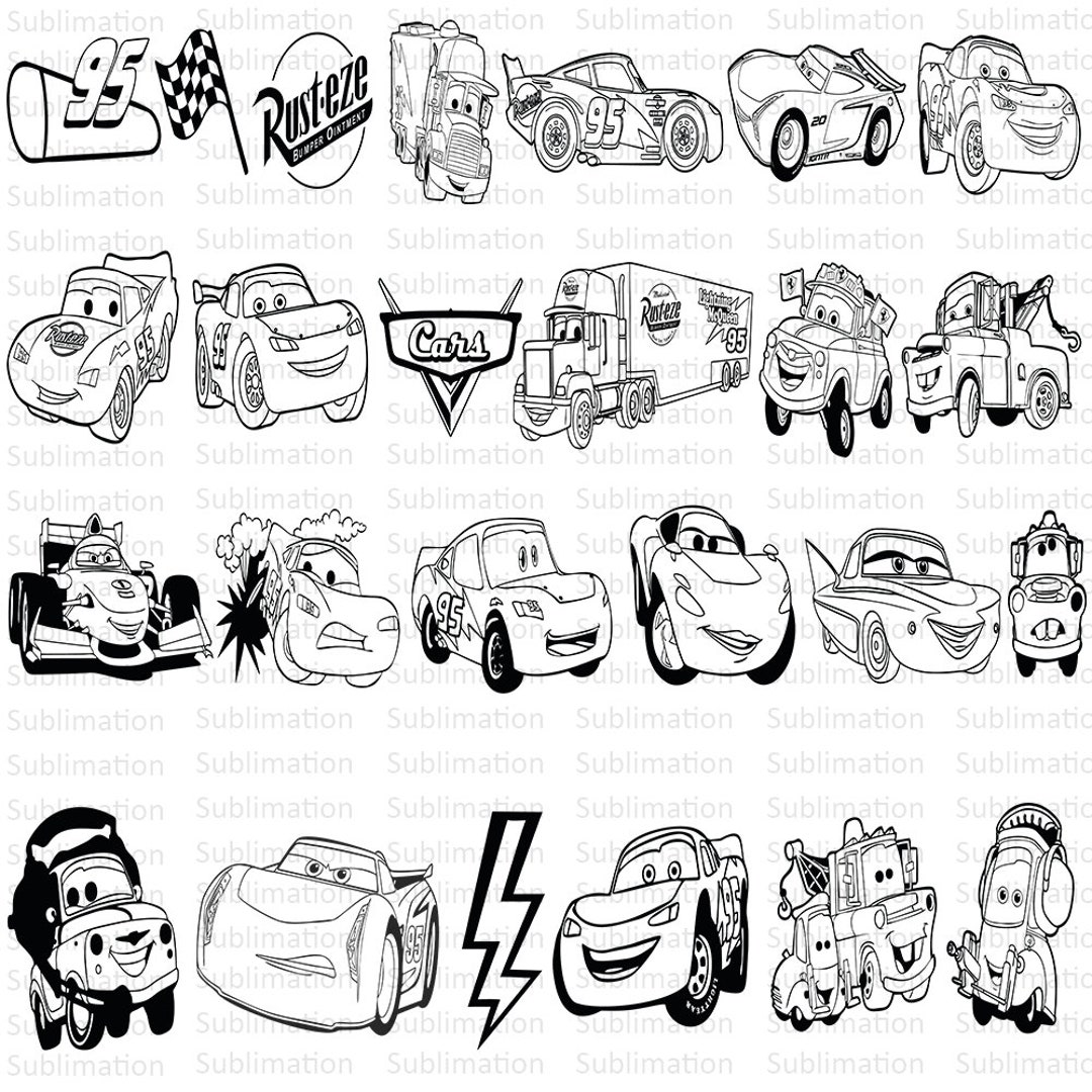 Cars SVG Bundle Cars PNG Bundle Cars Clipart Cars Cut File Silhouette ...