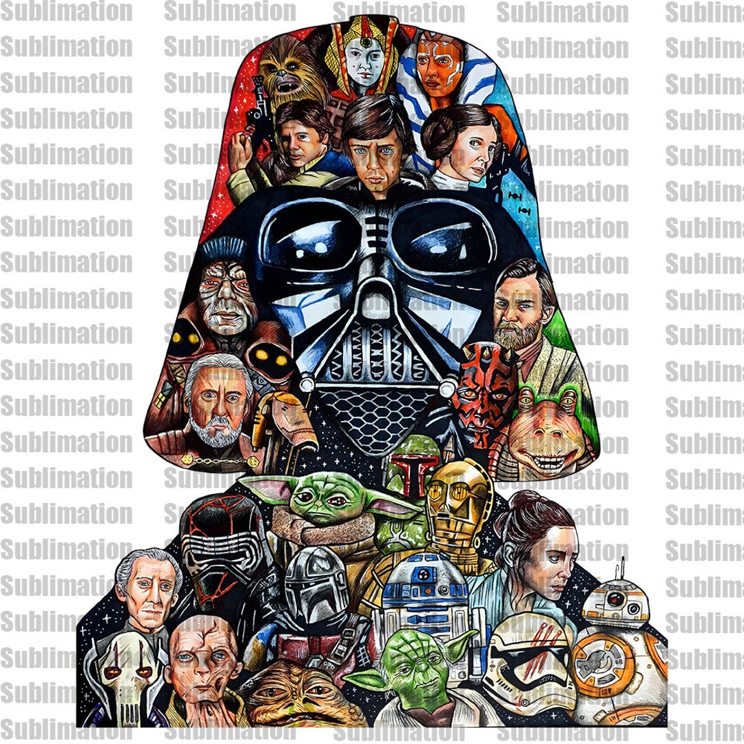 Star Wars Sublimation PNG, Star Wars Sublimation Design, Old Star Wars ...