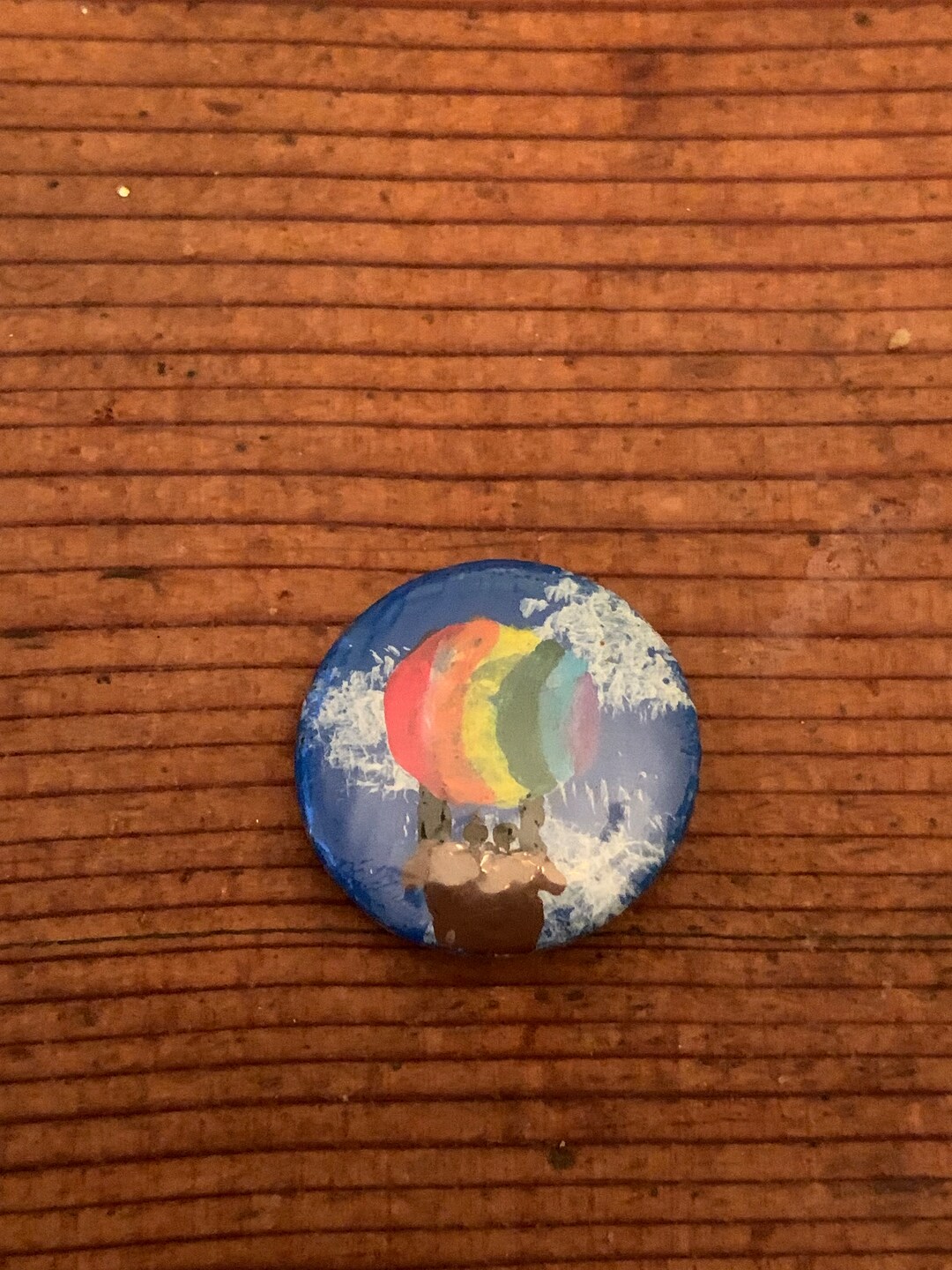 Super Amazing Hot Air Balloon Pin-homemade!!!!! - Etsy