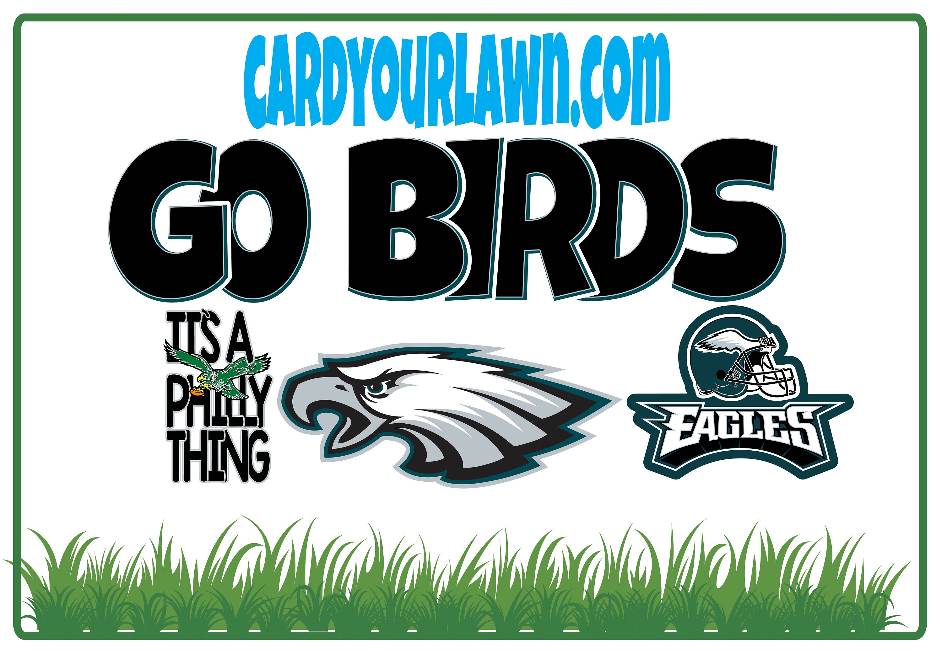 Go Birds It's a Philly Thing Yard Sign Philadelphia Eagle Super Bowl ...