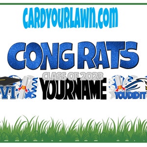 Personalized Graduation Yard Sign With Stakes, Graduation Signs, - Etsy