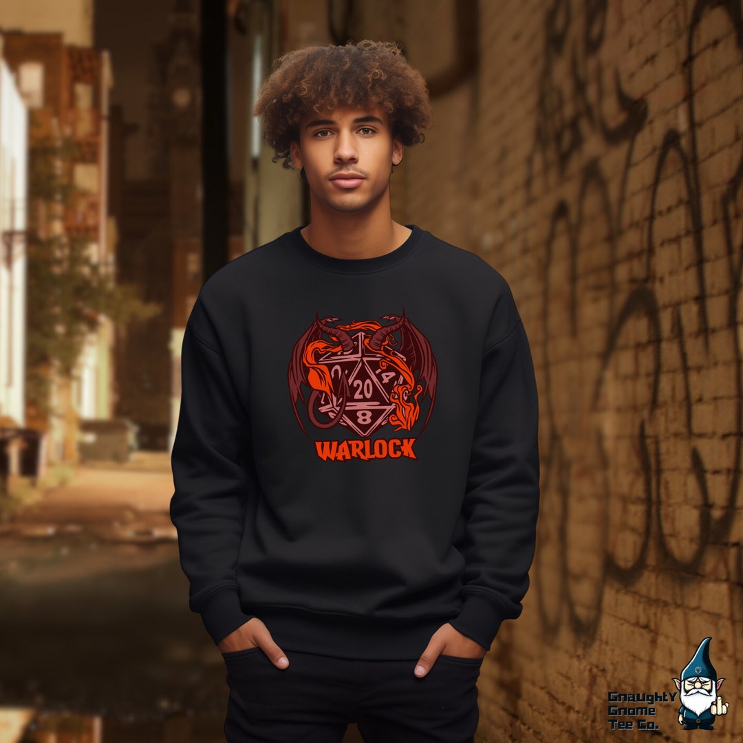 Dnd WARLOCK Sweatshirt D20 Class Style for Warlocks From Dnd, BG3 and More 12 Colours A Great ...