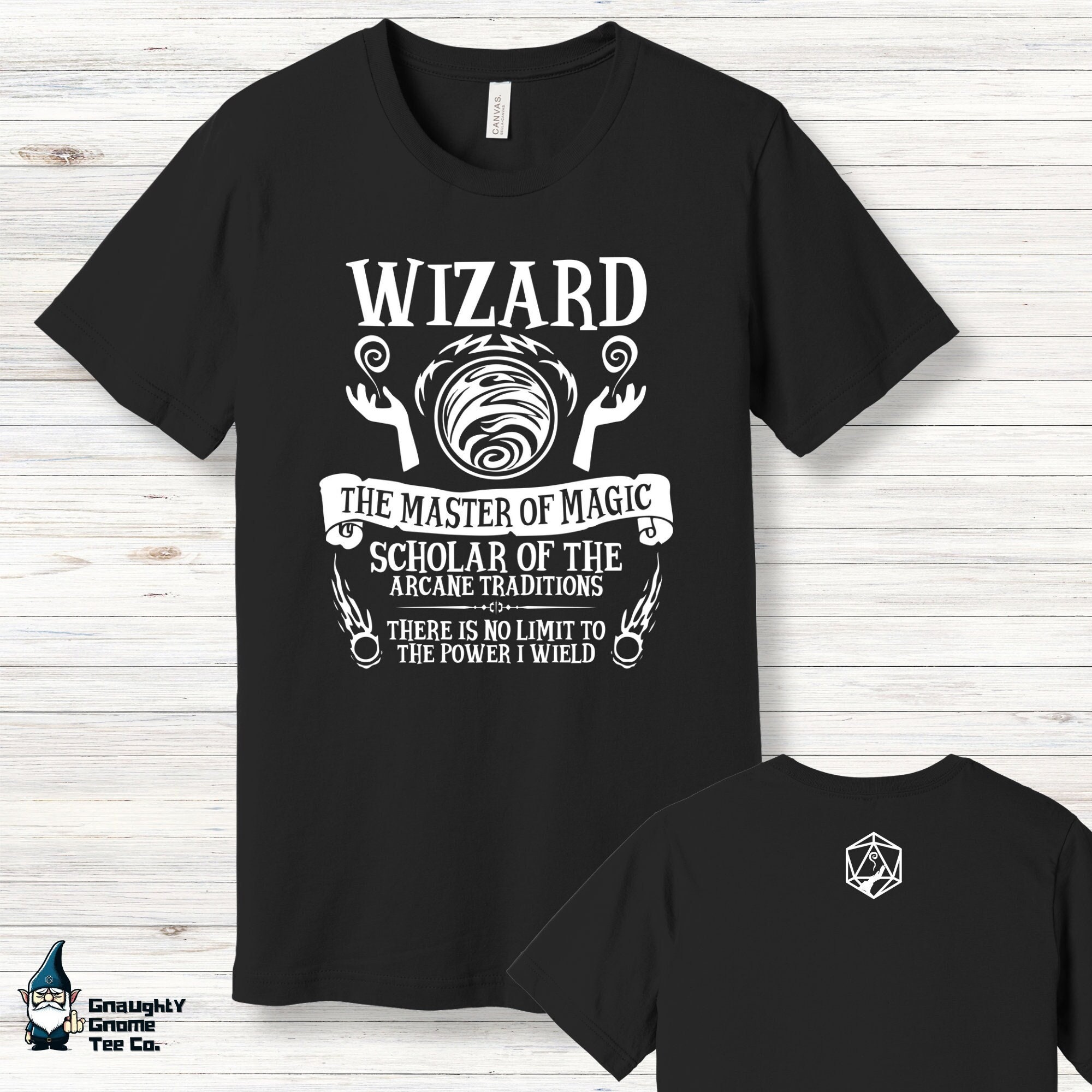 Dnd WIZARD T-shirt the Master of Magic for Wizards From Dnd, BG3, Pathfinder or Anywhere That ...