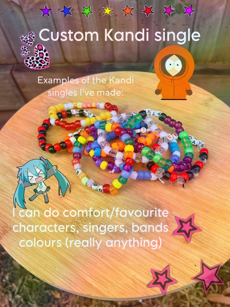 Custom Kandi Singles - Etsy Australia