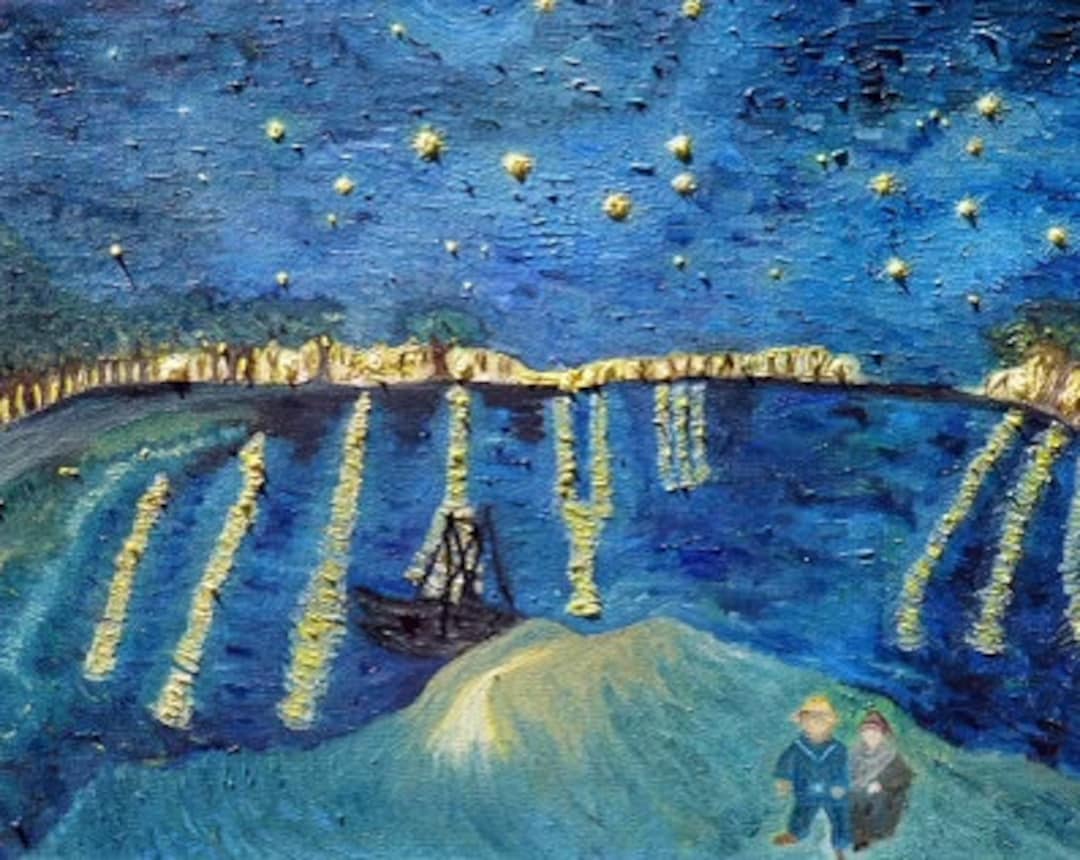 Vincent Van Gogh "starry Night Over the Rhone" Canvas Wall Decor Wall ...