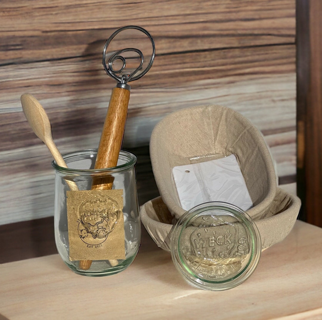Deluxe Sourdough Starter Kit With Weck Tulip Jar, San Francisco 150 ...