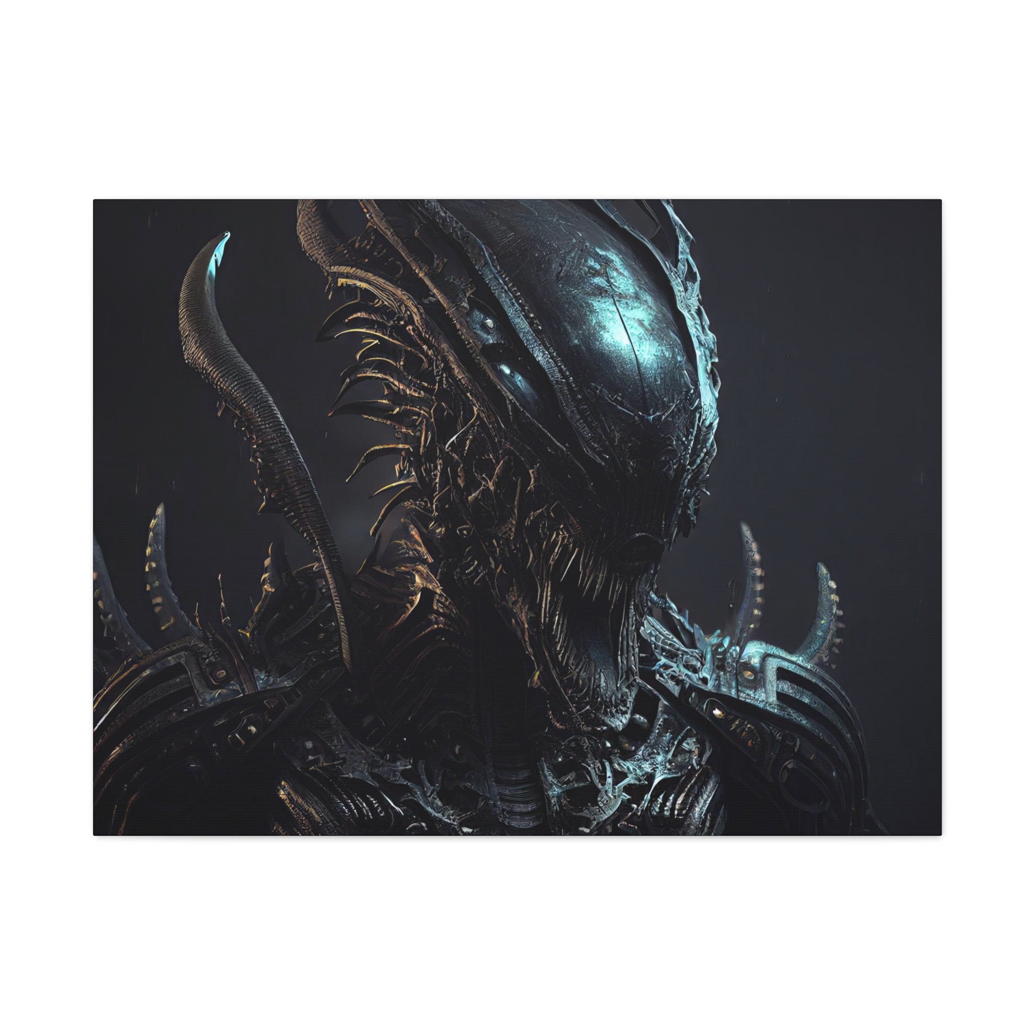 Fierce Alien Canvas Wall Art Print Monster Art Sci-fi Art - Etsy Canada