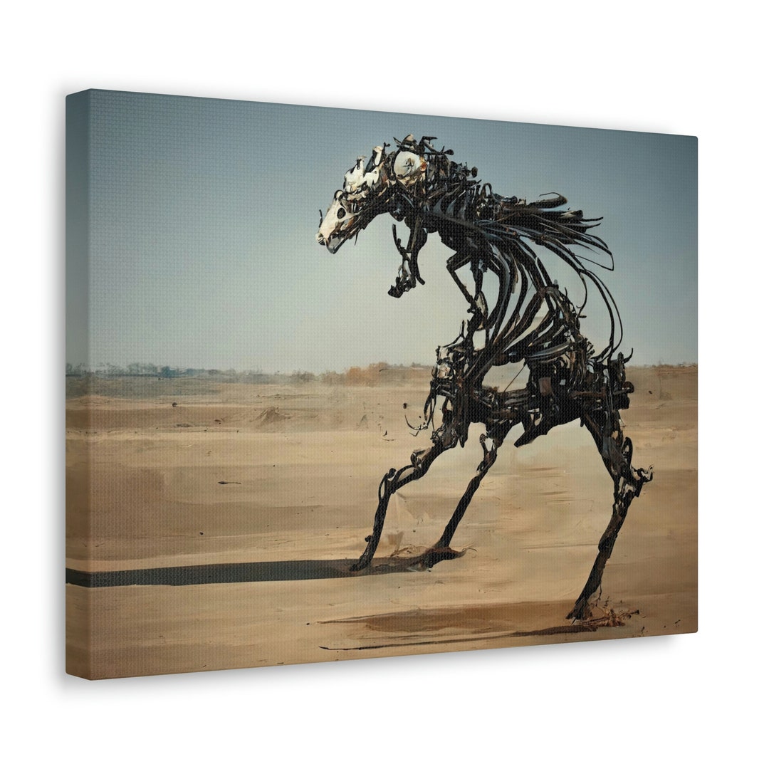 Sci Fi Cyborg Robot Tripod Creature Canvas Wall Art Canvas - Etsy