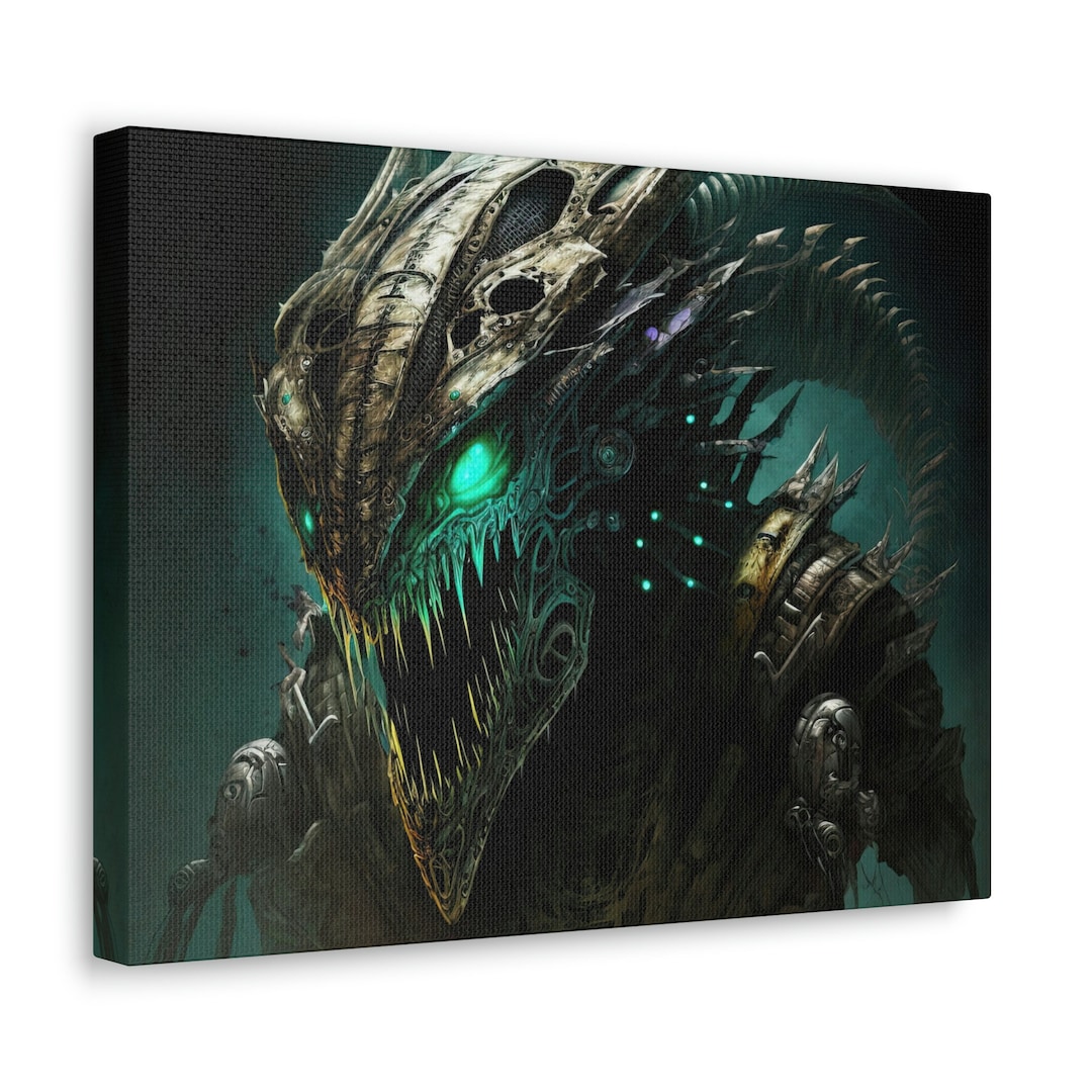 Sci-fi Alien Monster Sci Fi Art, Alien Art, Creepy, Canvas Art, Wall ...