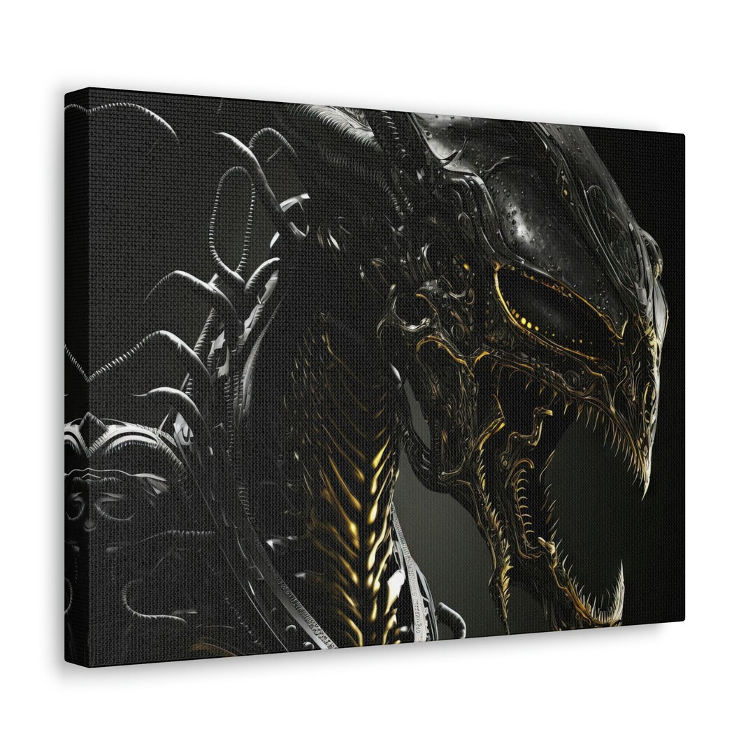 Sci-fi Alien Monster - Sci Fi Art, Alien Art, Creepy, Horror, Canvas ...
