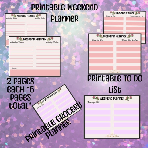 Weekend to Do List - Etsy