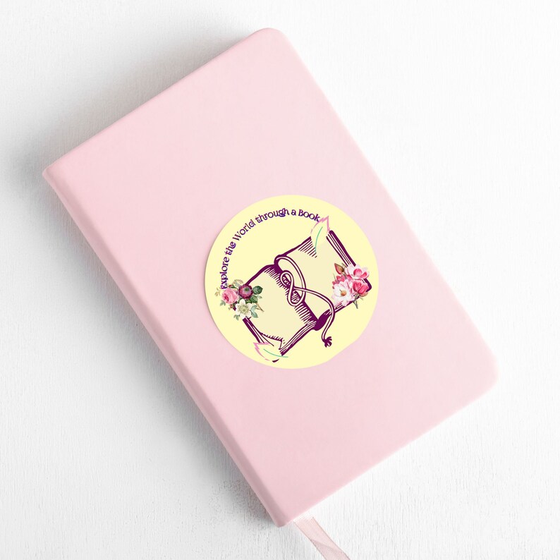 Book Lovers Printable Stickers, Cute Stickers, Stickers for Book Lovers ...