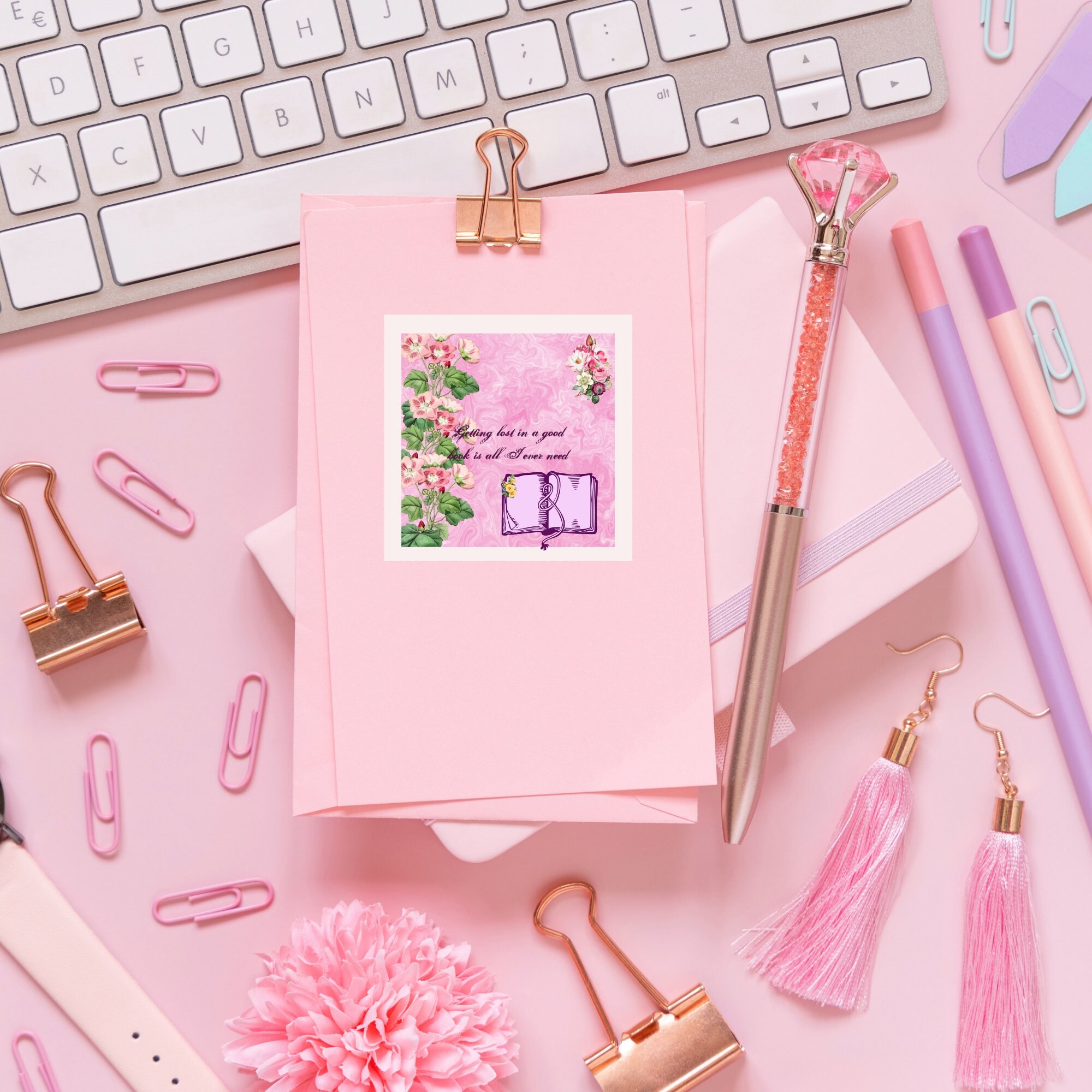 Book Lovers Printable Stickers, Cute Stickers, Stickers for Book Lovers ...